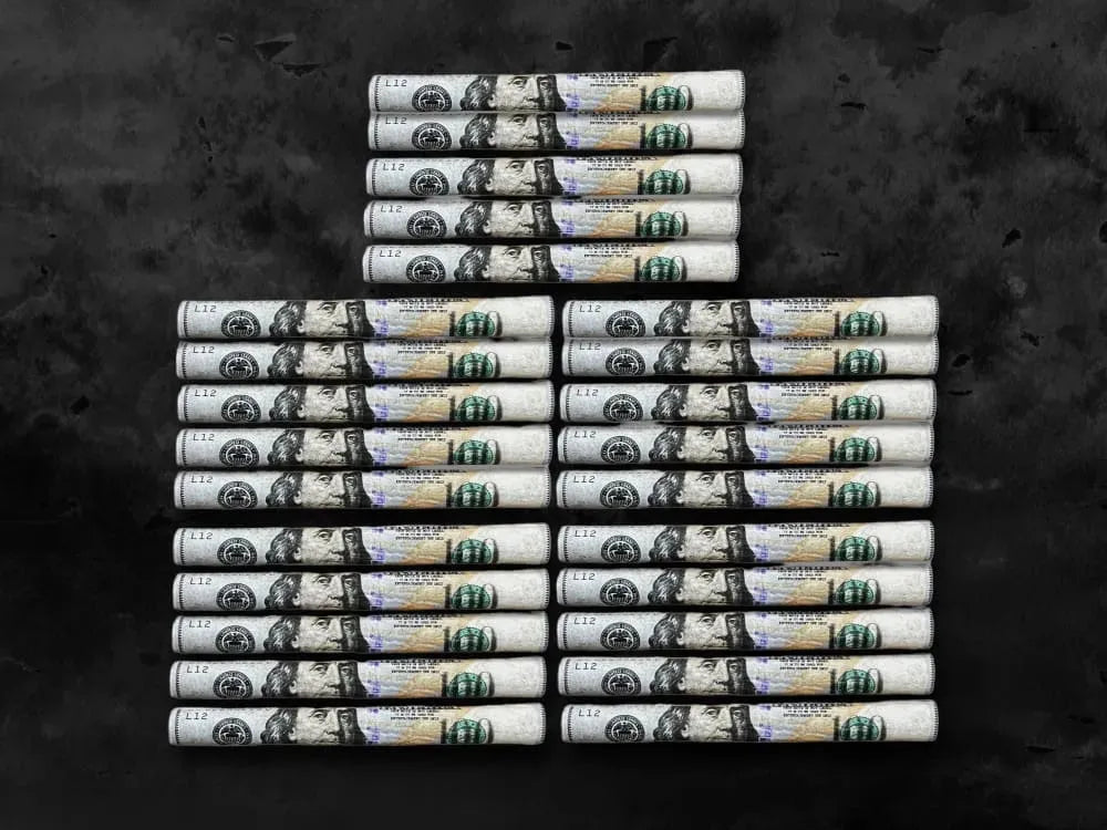 $100 Dollar Benny Hemp Blunt Rolls (25-pack) | Green Bee Life